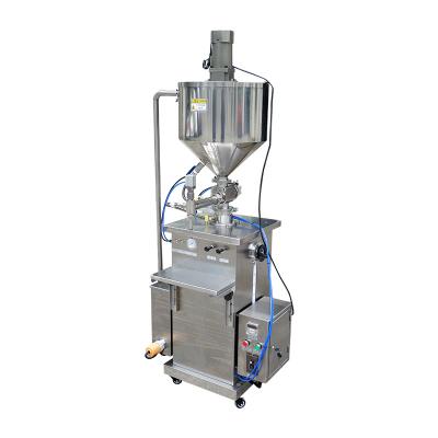 China Piston Filler Thick Liquid Tomato Beverage Milk Olive Small Soft Drinks Paste Filling Machine for sale