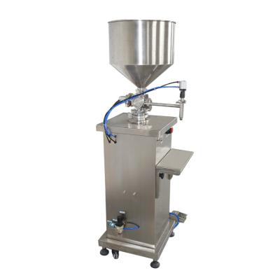 China Manual Peristaltic Pump Vial Solution Cosmetics Cream Can Jar Small Scale Juice Filling Machinery for sale