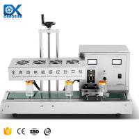 China Automatic Induction Cap Sealing Machine 1200-4800 BPH for 15-120mm Plastic Jars with Stainless Steel Construction for sale