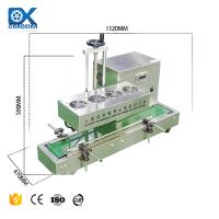 China Automatic Induction Cap Sealing Machine 1200-4800 BPH for 15-120mm Plastic Jars with Stainless Steel Construction for sale