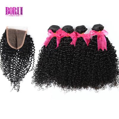Cina Pacchi ricci profondi dei capelli peruviani vergini peruviani vergini ricci crespi dei capelli umani 100% in vendita
