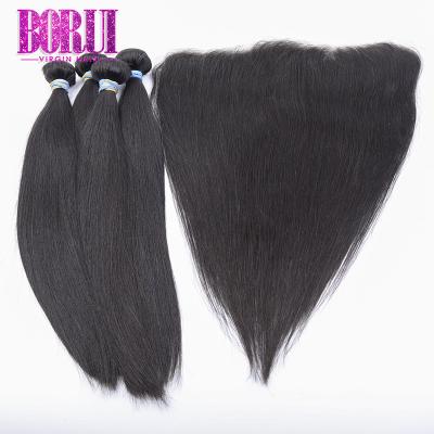 Cina I capelli umani brasiliani duraturi impacchettano i capelli umani pre colti delle parrucche del frontale del pizzo 13*4 in vendita