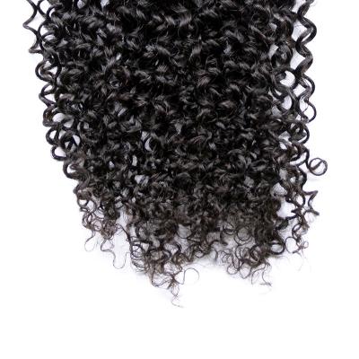 Cina Human Virgin Cuticle Hair Weave Kinky Curly 100% Hair bundle Narural color Extension in vendita