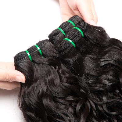 Cina Water Wave Human Hair Weave Extension High Grade Virgin Curly Human Hair Bundle in vendita