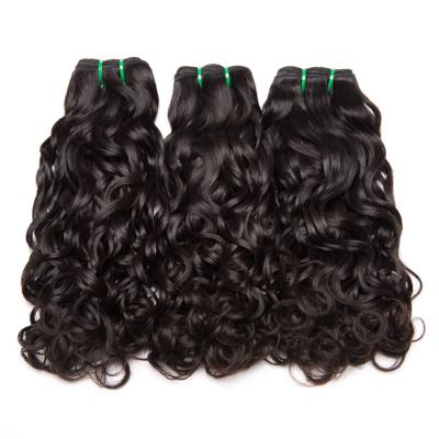 China Estilo personalizado encaracolado do Virgin malaio da extensão do Weave do cabelo humano de onda de água à venda