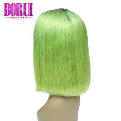 Cina Capelli umani brasiliani, parrucca diritta di Bob di verde di erba del 1b dei capelli di Ombre di short in vendita