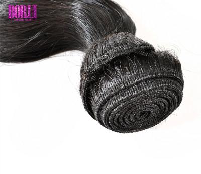 China Fechamento médio do laço do cabelo humano da onda do corpo da parte 4*4, extensões brasileiras do cabelo à venda