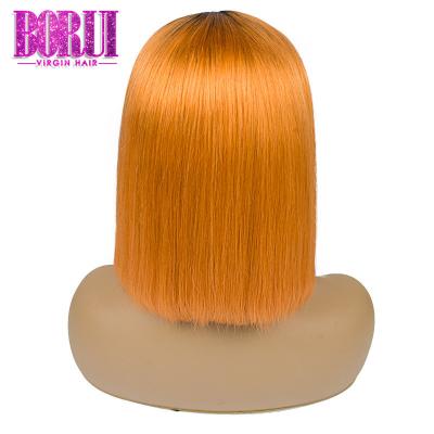 Cina Oringe ha colorato capelli umani diritti brasiliani 1b Ombre 13*4 delle parrucche di Bob i brevi in vendita