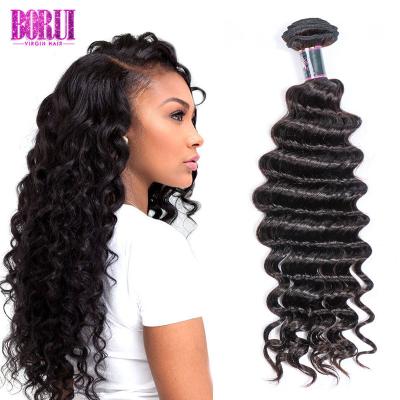 China Fechamento profundo pre arrancado do laço da onda 4x4 do Weave do cabelo humano com cabelo do bebê à venda