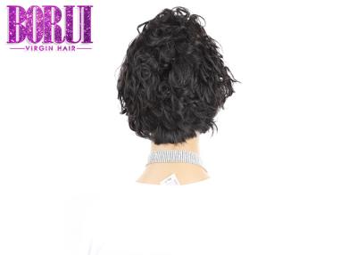 China Het krullende Elf sneed van het de Pruiken de Braziliaanse Korte Loodje 13*4 van het Douanekant Voorpruik met Babyhaar Te koop