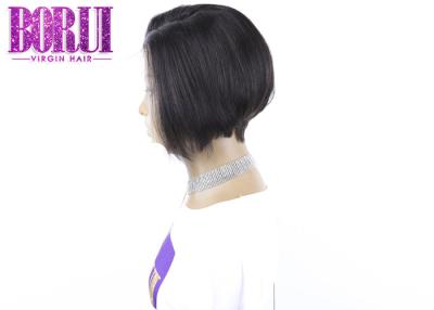 China De korte Voorpruik van het Loodjeskant, pre Geplukt Natuurlijk Hairline Pruikenelf rechtstreeks Te koop