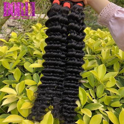 Cina Il pacco profondo brasiliano crudo vergine di Wave si occupa dei capelli stati allineati cuticola estratti doppio della chiusura in vendita