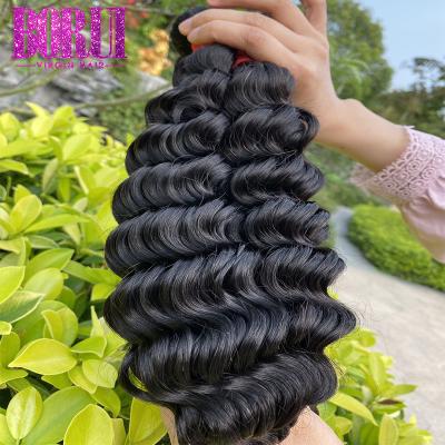 Cina Il pacco profondo brasiliano crudo vergine di Wave si occupa dei capelli stati allineati cuticola estratti doppio della chiusura in vendita
