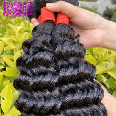China Diep Golf Peruviaans Maagdelijk Peruviaans Menselijk Haar Geen het Afwerpen Geen Verwarrings Natuurlijke Kleur Te koop
