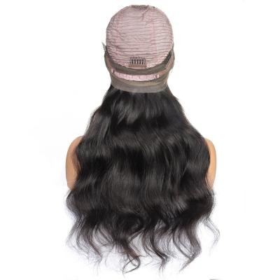 Cina 10A colore naturale della parrucca del pizzo del grado 360 dei capelli umani del corpo della parrucca peruviana frontale di Wave in vendita