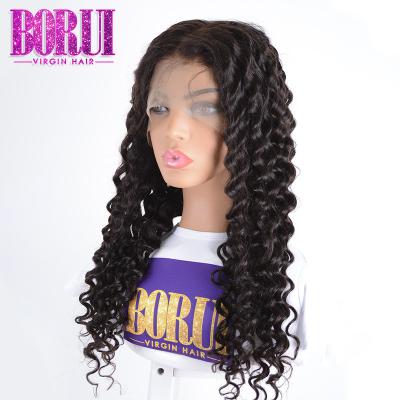 Cina I capelli umani frontali pre colti di 360 pizzi con i capelli Wave profondo non trattato del bambino in vendita