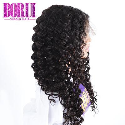 Cina I capelli umani frontali pre colti di 360 pizzi con i capelli Wave profondo non trattato del bambino in vendita