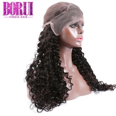 Cina 360 ricci profondi merlettano il grado peruviano dei capelli umani 10A della parrucca frontale nessuno spargimento in vendita