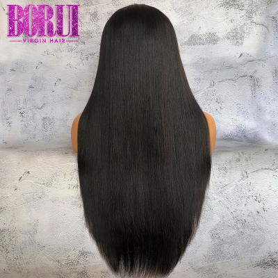 Cina Rete elastica brasiliana cruda dei capelli umani diritto della parrucca frontale di seta di 360 pizzi alla parte posteriore in vendita