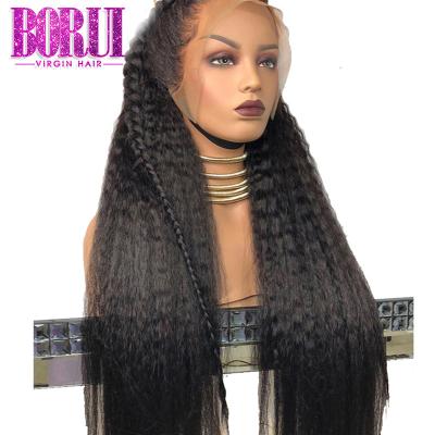 Cina Capelli umani vergini brasiliani diritti di Yaki, parrucca piena pre colta del pizzo 360 in vendita