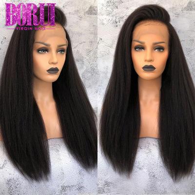 Cina Capelli umani vergini brasiliani diritti di Yaki, parrucca piena pre colta del pizzo 360 in vendita