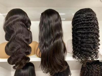 Cina Una parrucca frontale pre colta di 360 pizzi con i capelli del bambino peruviani in vendita