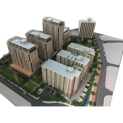 China 1/100 scale house building models with led light for real estate marketing for sale