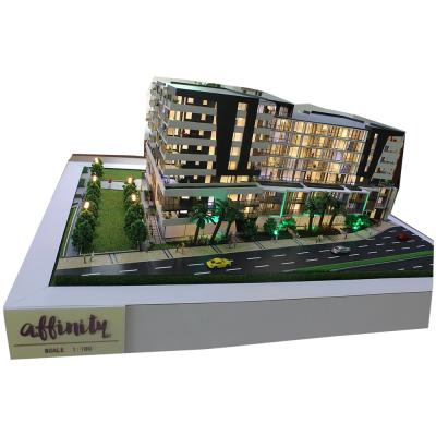 China 3d architectural scale building house models with led lighting for sale