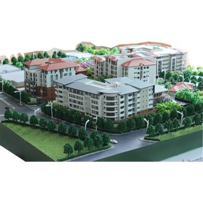 China 1/150 scale house building model with warm light for sale