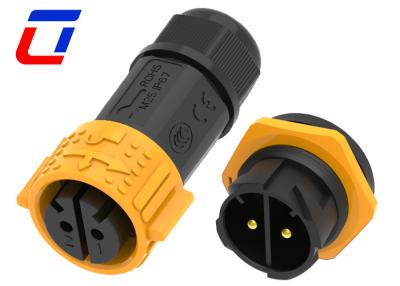 China High Voltage 600V IP67 Waterproof Power Connector 2 Pin For Electrical Equipment for sale