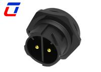 China 2 Pin Waterproof Cable To Board Connector IP67 With Push Locking for sale