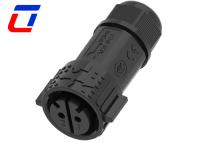China 2 Pin Waterproof Cable To Board Connector IP67 With Push Locking for sale