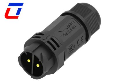 China IP67 50A waterdicht aansluiting voor buiten 2 pinnen mannelijke vrouwelijke aansluiting Te koop