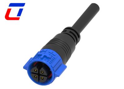 China Cable Female 4 Pin LED Waterproof Connector M19 Panel Mount Waterproof Connector for sale