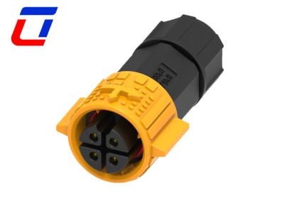 China 15A Waterproof 4 Pin Plug And Socket Connector M19 Quick Lock Ip67 Solar Connectors for sale