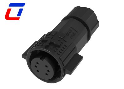 China Nylon 6 Pin IP67 Waterproof Connector 5A Wire Quick Disconnect Connectors for sale