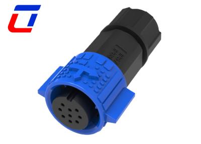 China Buitengewoon vrouwelijk waterdicht 9 pin draad aansluiting Man IP67 paneel Mount M19 Te koop