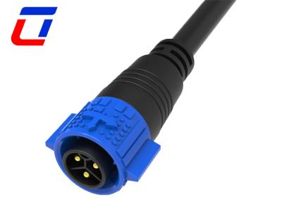 Cina 20A Sistema di blocco a spinta di corrente nominale M19 connettore a cavo modellato a potenza impermeabile in vendita