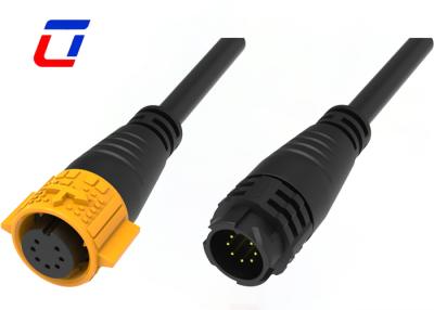 China 7 Pin M19 Led Wire To Wire Connector Plastic PA66 Data Connector Waterproof for sale