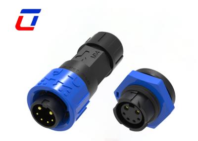 China M16 2+4 Pin Wire To Board Connector ODM Industrial Power And Signal Plug Socket for sale