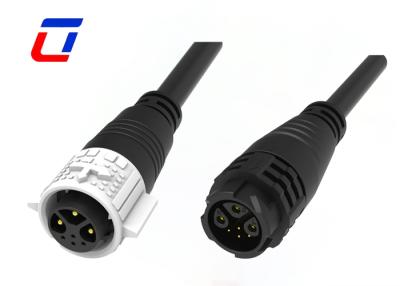 China 3+4 Pin Waterproof Wire Connectors M19 Push Lock Power Signal Molded Connector for sale