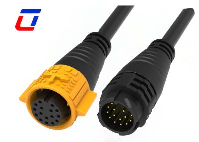 China M19 Waterproof Solder Wire Connectors 16 Pin IP67 Wire To Wire Connector for sale