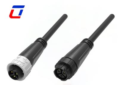 China M16 3 Core Waterproof Cable Connector DC Quick Lock Brass Gold-Plated Power Connectors for sale