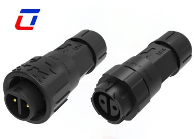 China 2 Pin Circular Power Cable Connector M16 Waterproof Quick Disconnect IP67 Connectors for sale