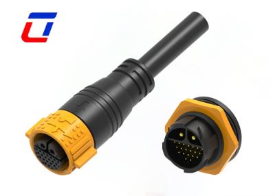 China M25 2+20 Pole Cable Connector Quick Release IP67 Solar Wire To Board Connectors for sale