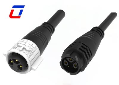 China M19 3+2 Pin Waterproof Wire To Wire Connector Power Signal Push Lock Connector for sale