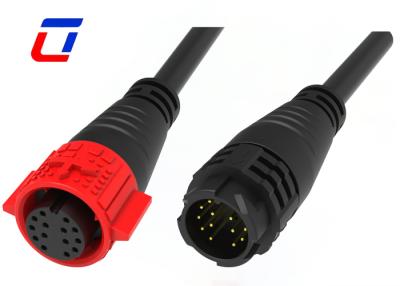 China M19 14 Pin Waterproof Cable Connector 300V Low Voltage IP67 Solar Connectors for sale