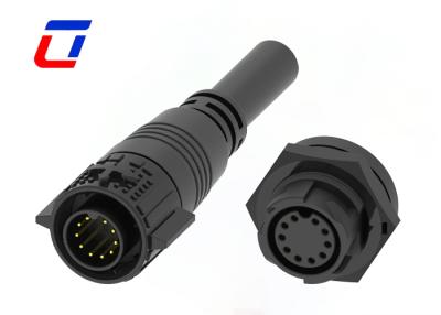 China 300V M19 10 Pin Push Pull Cable Connectors Wire To Board Industrial Data Connector for sale