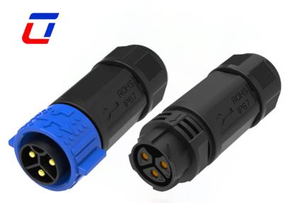 China IP67 Circular Connectors M25 50A High Current 3 Pin Connector Male And Female for sale