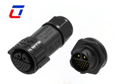 China M25 2+20 Pole Cable Connector Quick Release IP67 Solar Wire To Board Connectors for sale
